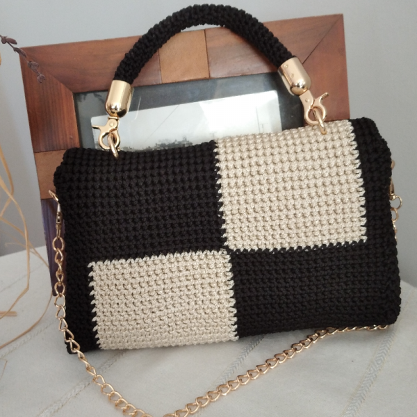 Polyester Makrome Çanta - Omuz Çantası - Miamano