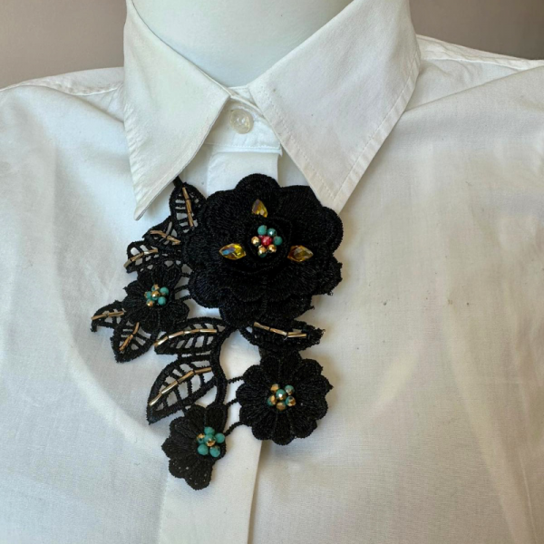 Fransız Danteli Tasarım Kolye - Kolye - Miamano