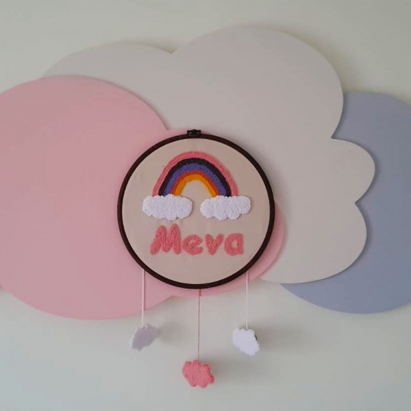 Punch Özel İsimli Çocuk Odası Pano - Bebek & Çocuk Odası Duvar Süsü ...